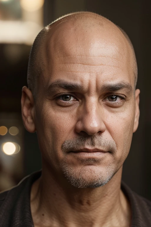 "Describe in detail a middle-aged male character, around 50 years old ...