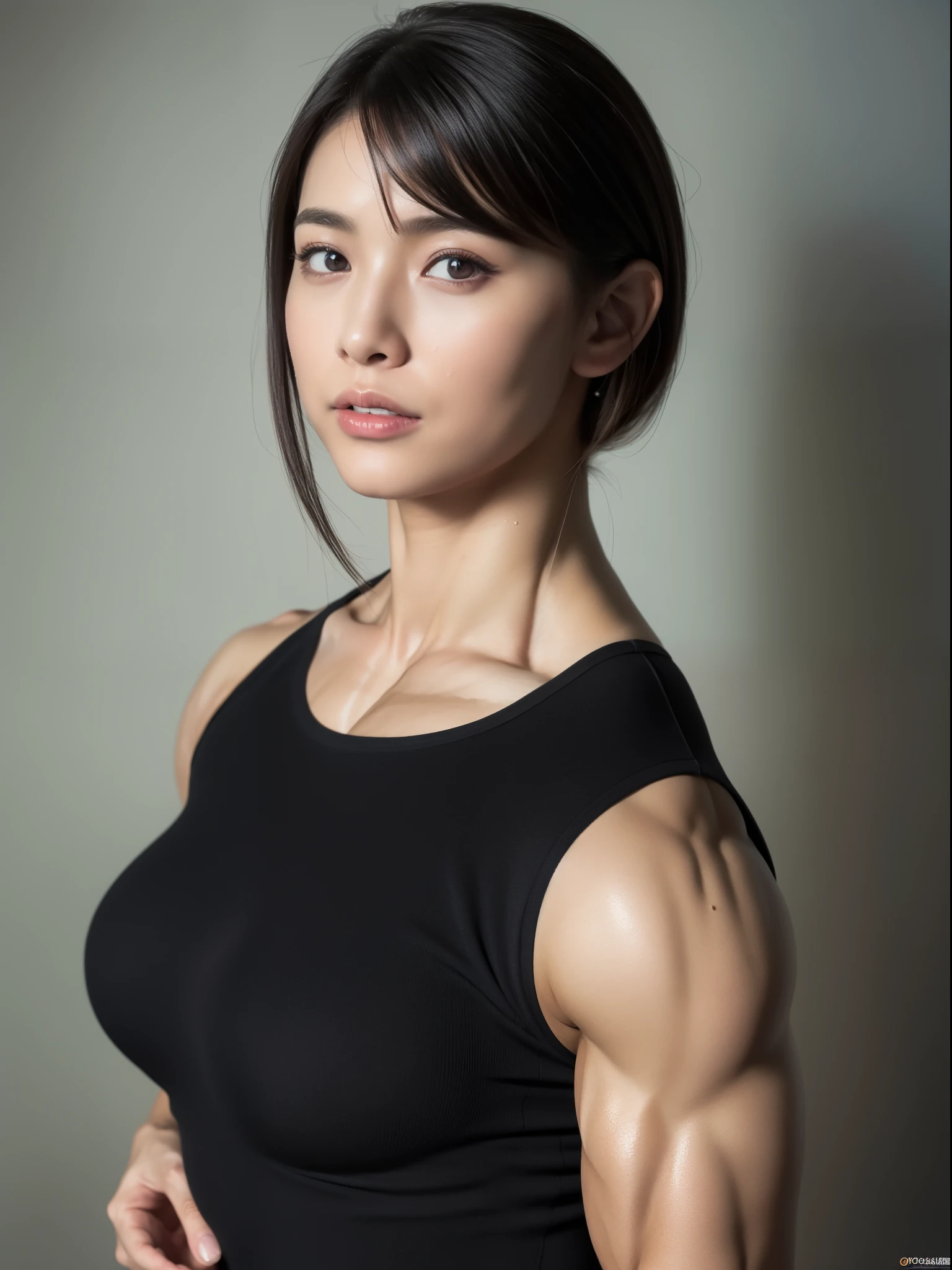 A woman with a very large body posing for a picture - SeaArt AI