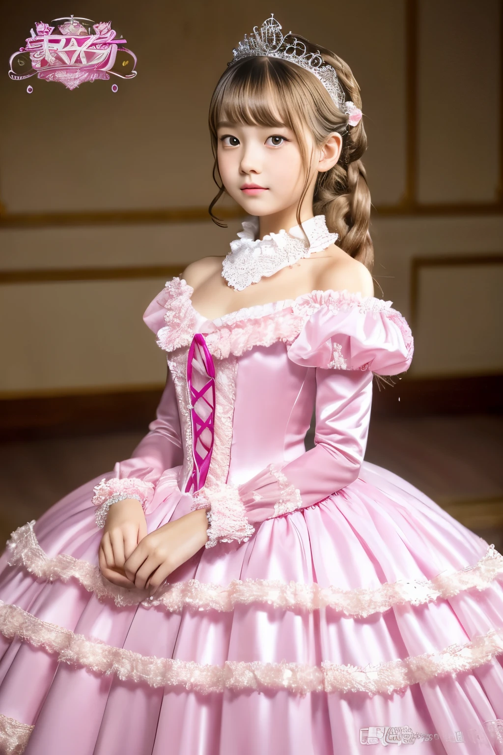 A woman in a pink dress is posing for a picture - SeaArt AI