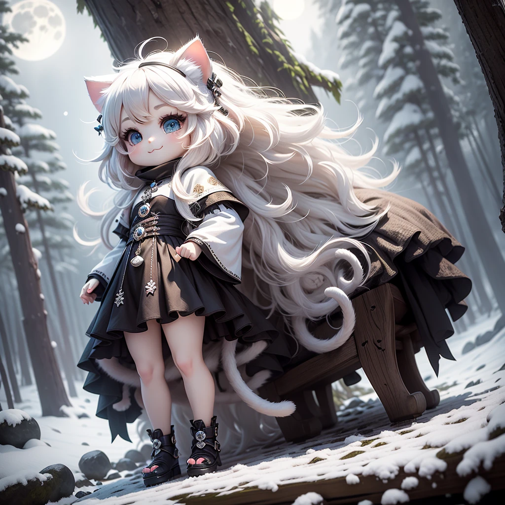 masterpiece、top-quality、ultra-detailliert、(Chibi character cat ears ...
