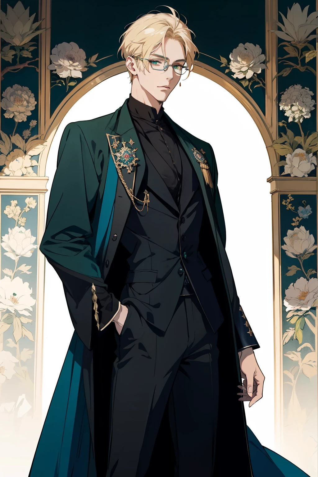 A close up of a person in a suit and tie - SeaArt AI