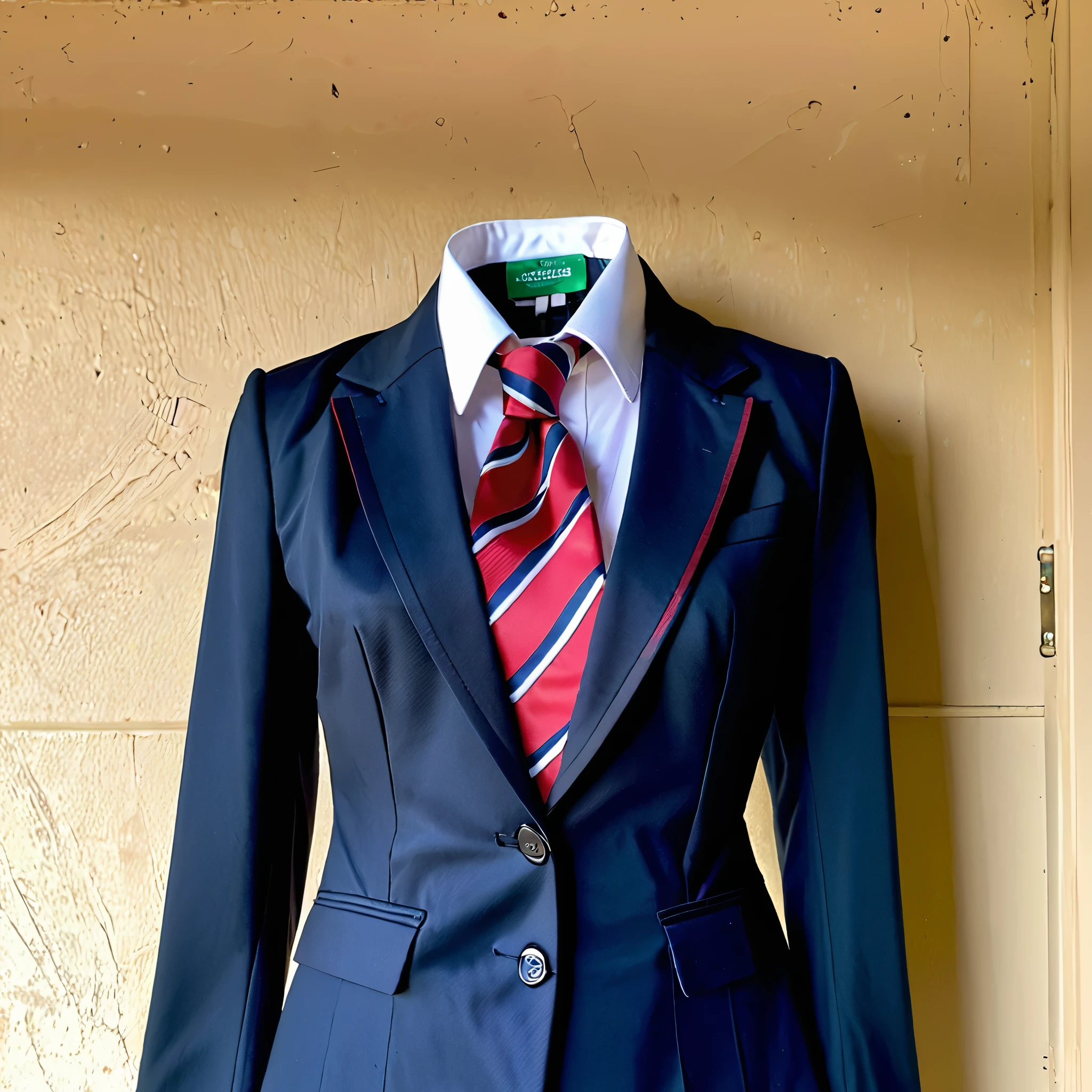 A close up of a suit and tie on a mannequin - SeaArt AI