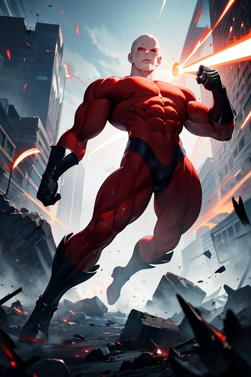 Masterpiece, high quality, jiren, muscular, solid black eyes - SeaArt AI
