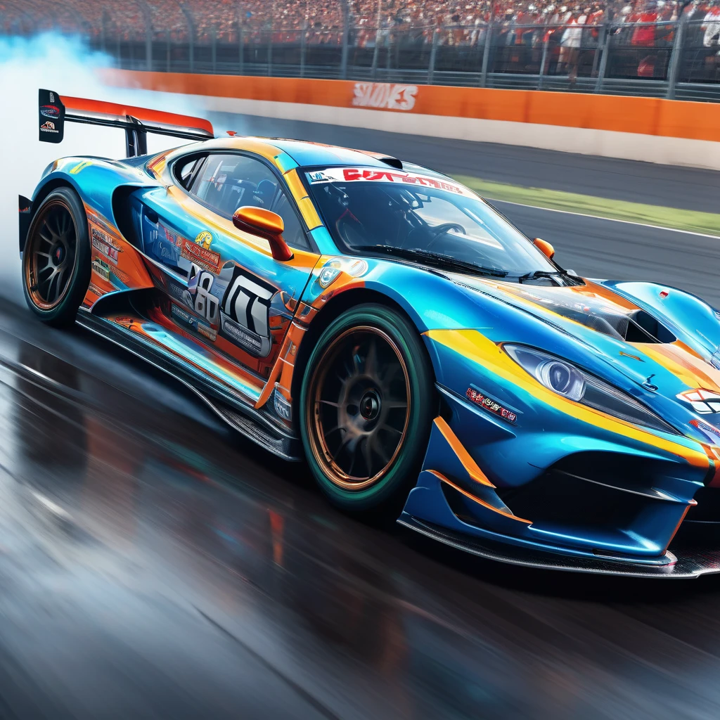 Racing Car, aesthetic, extremely detailed,(best quality,4k,8k - SeaArt AI