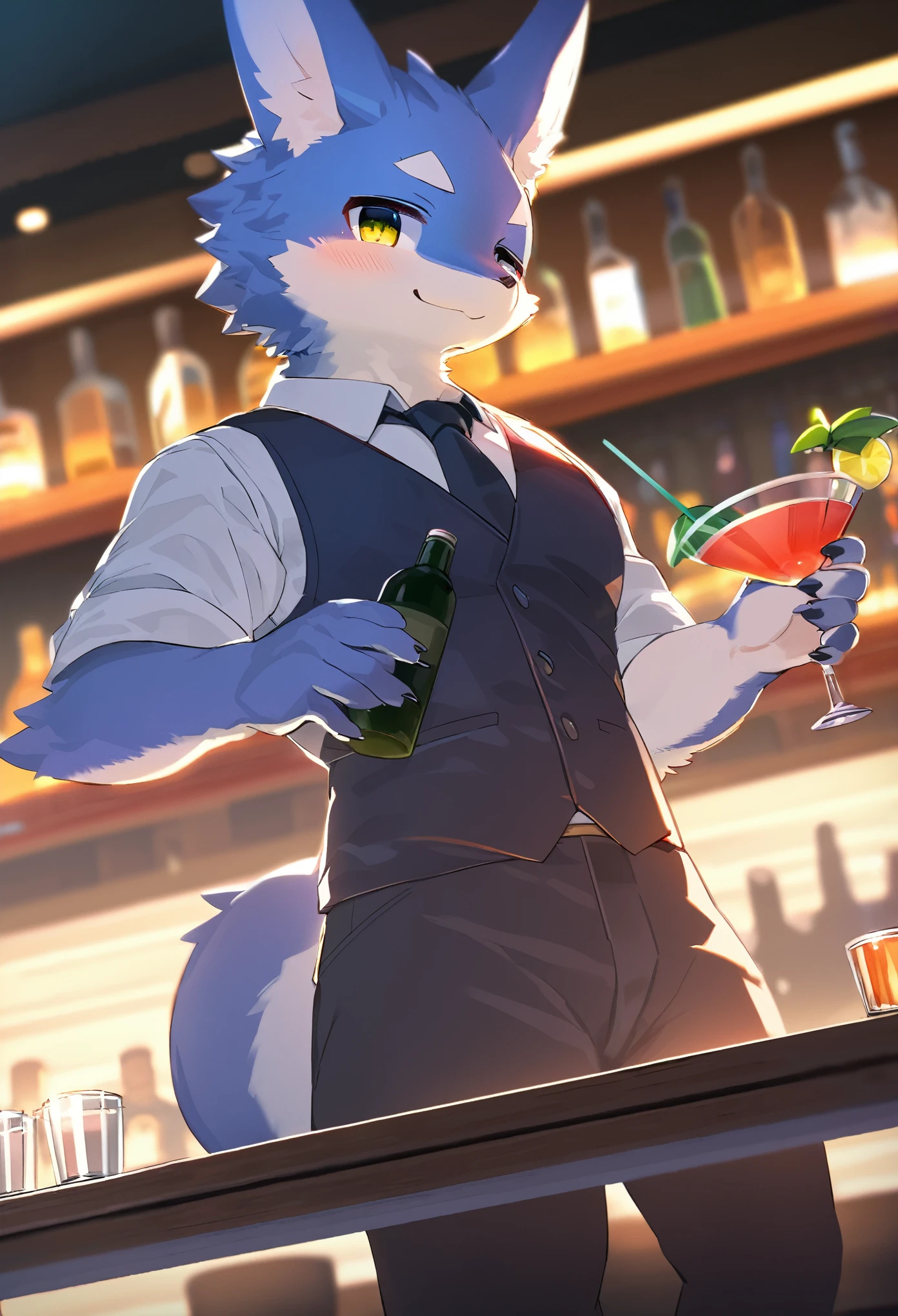 A close up of a person holding a drink and a drink glass - SeaArt AI