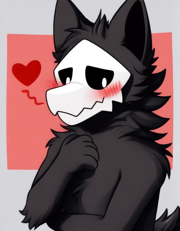 Puro, Changed (video game), furry, anthro, blushing, smile, paws ...