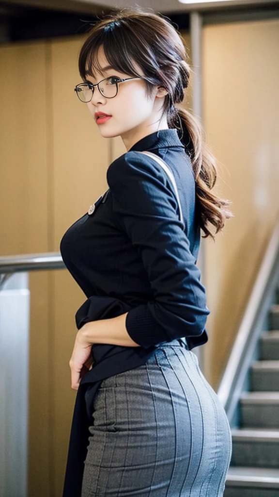 (((perfect anatomy))),(((A cool office lady from a prestigious company ...