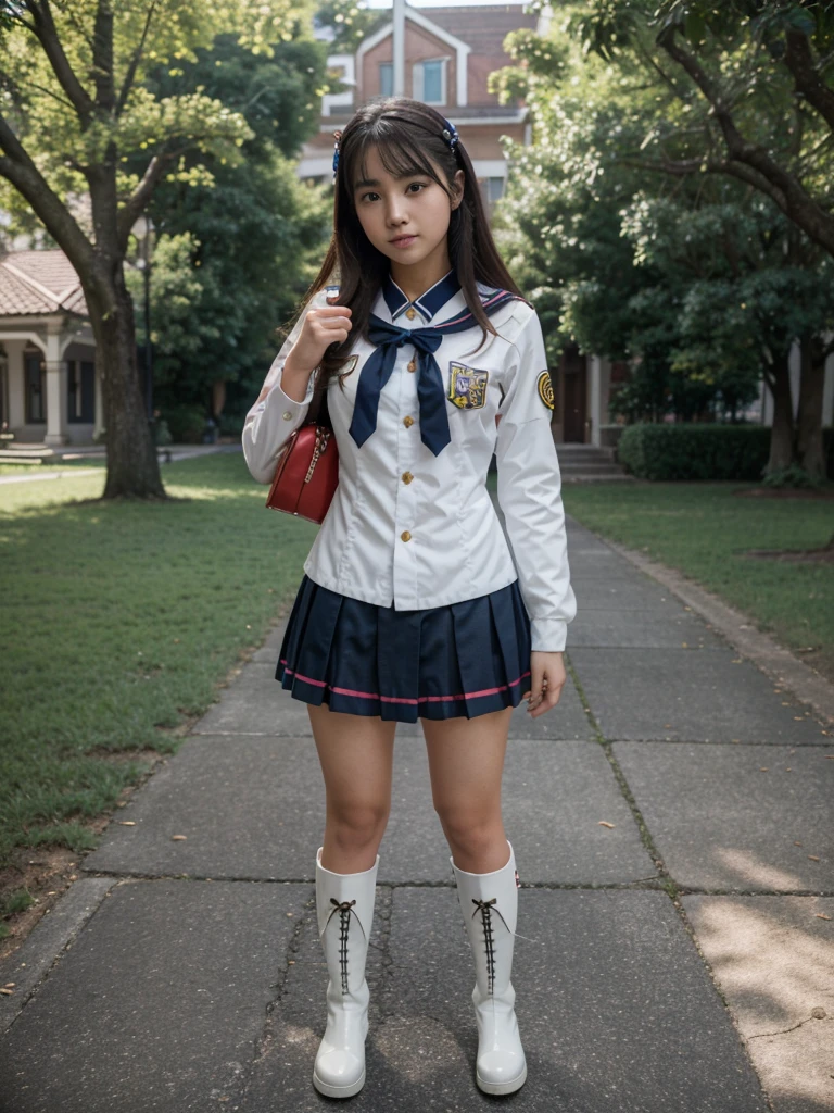 Girl taking pictures in uniform, captured on canon eos r 6, Magic ...