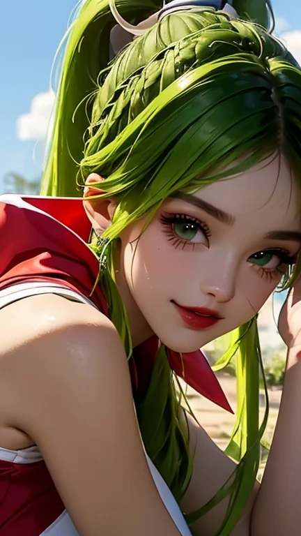 3D a is pele morena escura, (((solo))), telegram sticker, in the park ...