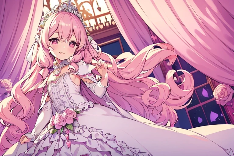 (kawaii),(best quality),(ultra detailed),(rococo style),(long train ...