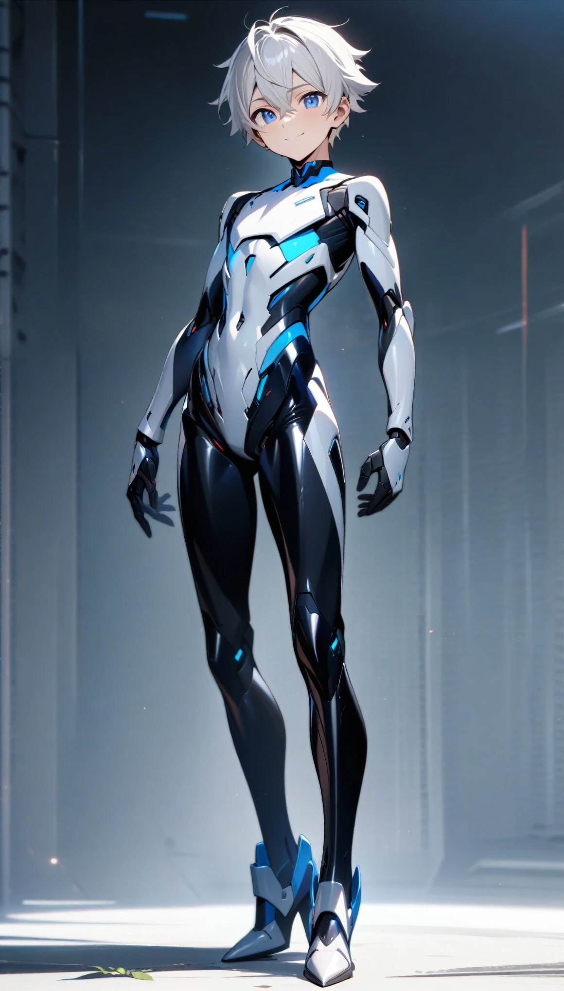 A woman in a futuristic suit standing in a room - SeaArt AI