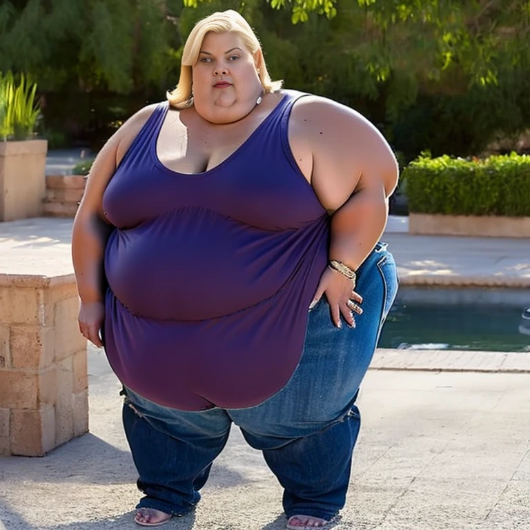 Ssbbw solo extremely morbidly obese Jaime Pressly full body alone ...