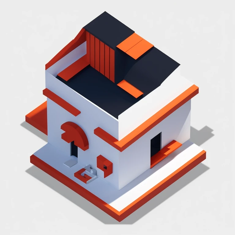 Monogram style logo for an architectural firm whose name is - SeaArt AI