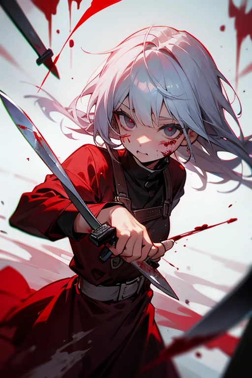 Blood return、cute、Bloody knife - SeaArt AI