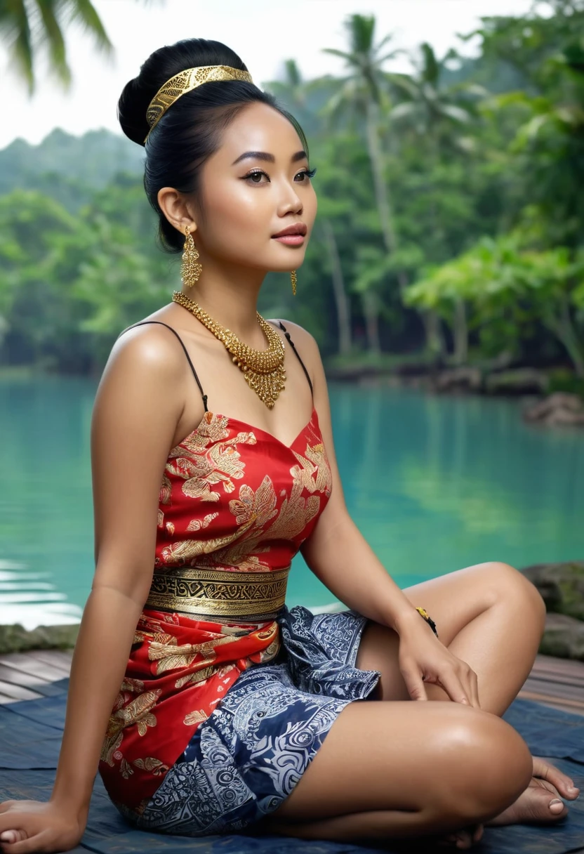 Make a super realistic photo. 25 year old Indonesian Javanese woman ...