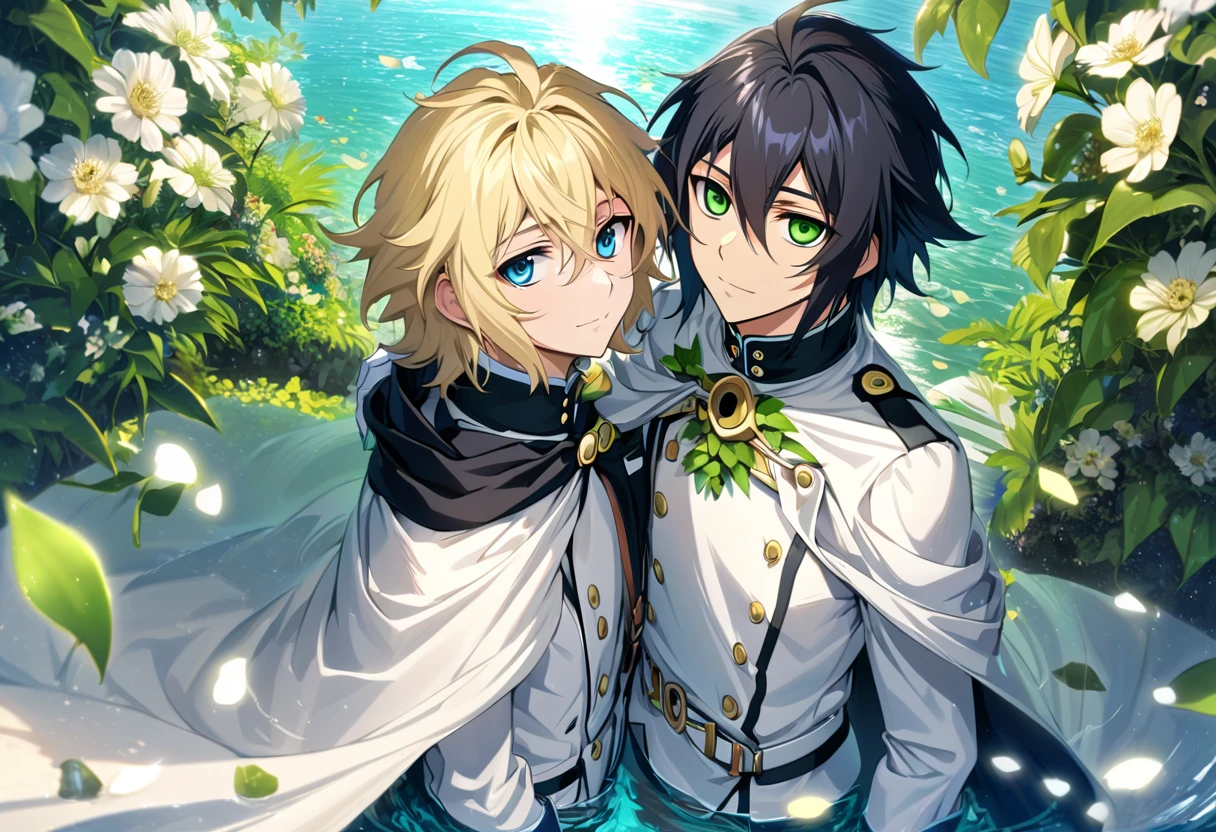 Ultra detailed, highres, absurdres, HDR, Mika Hyakuya, blue eyes ...