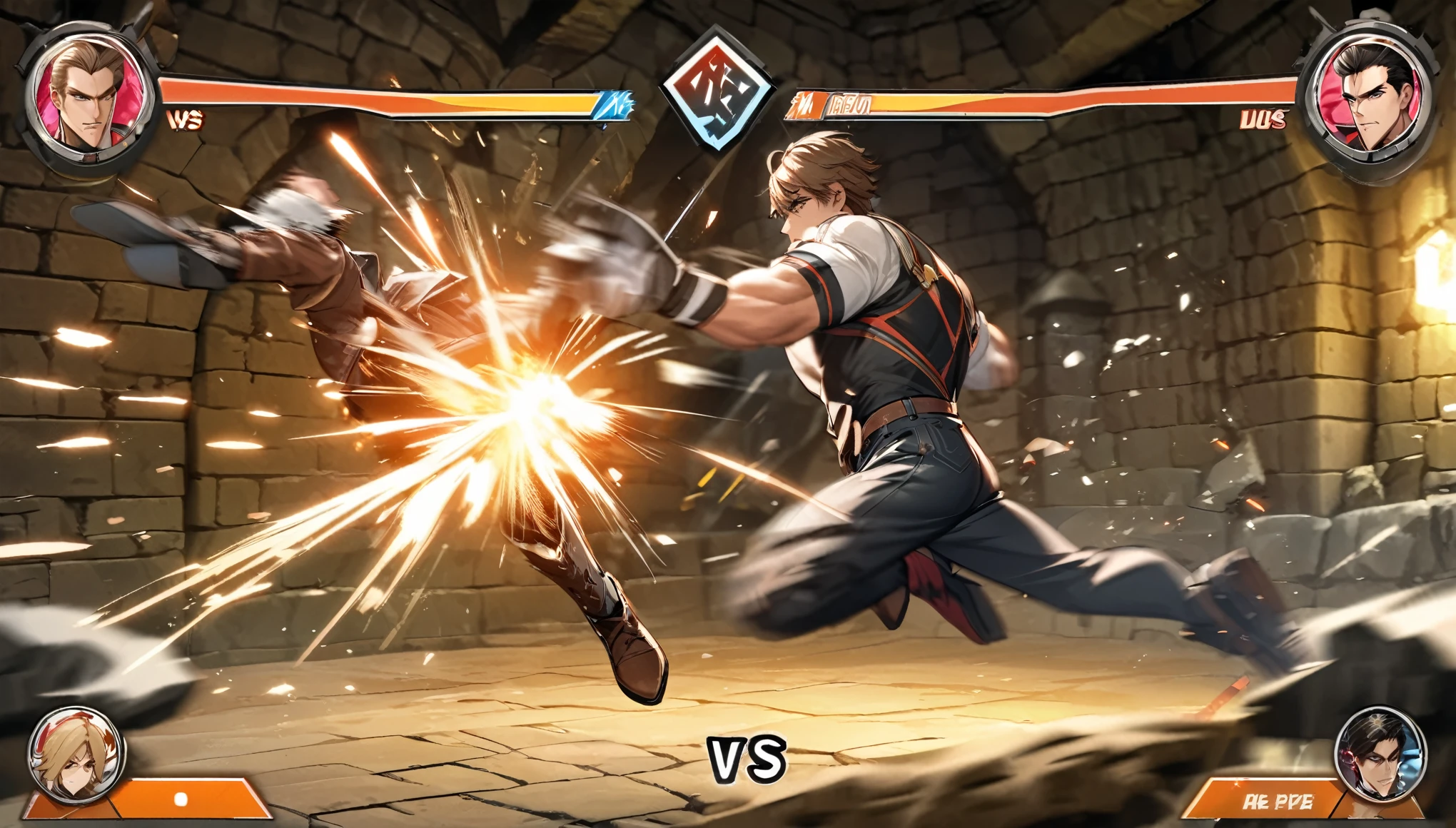 A close up of a person fighting with a sword in a game - SeaArt AI