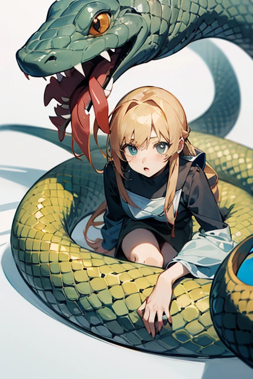 Snake anime girl - SeaArt AI