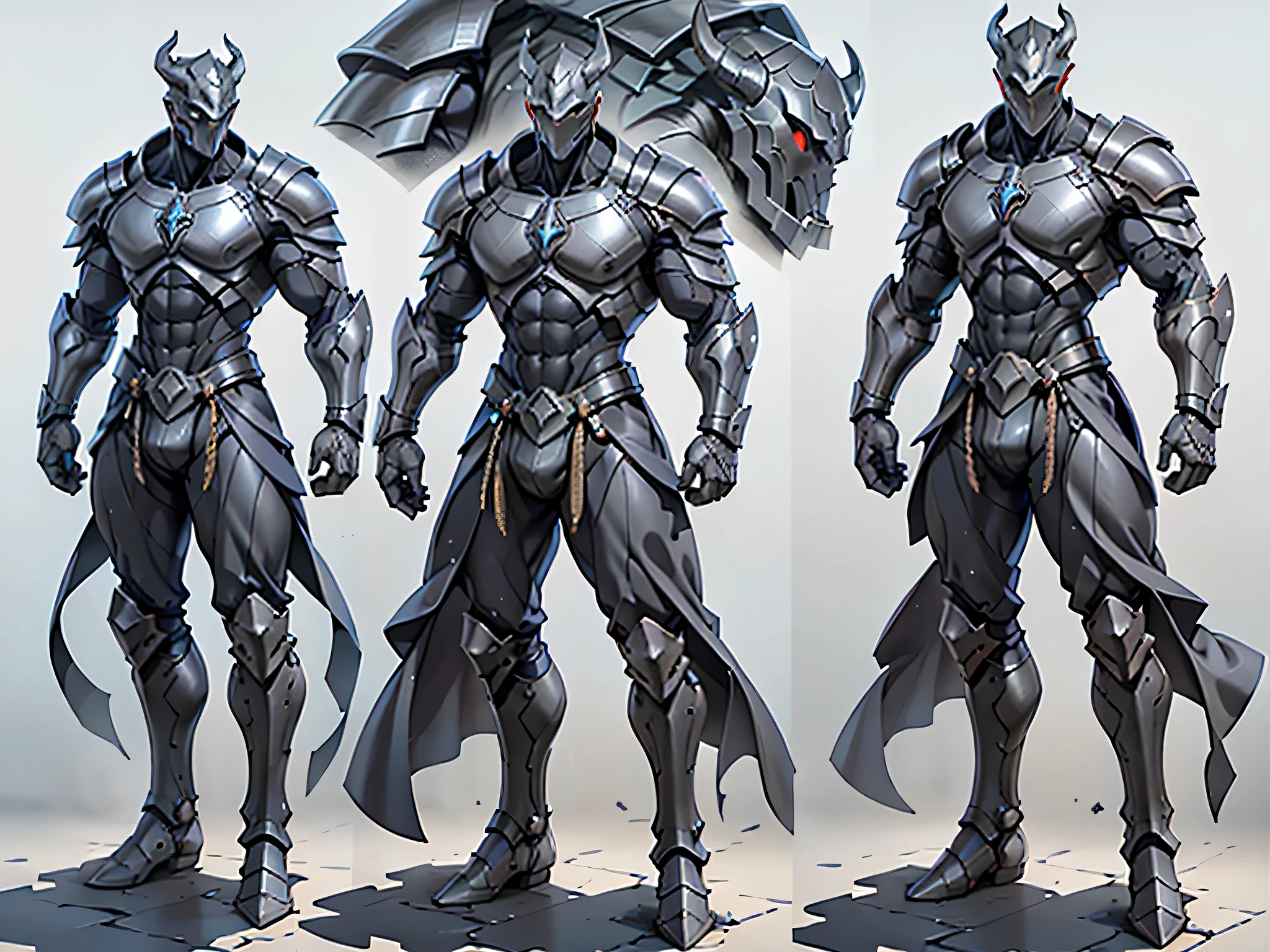 A close up of a person in armor with a sword - SeaArt AI