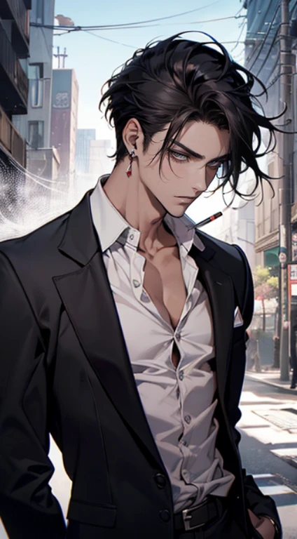 (masterpiece, best quality, highres, ultra-detailed), 1man, male focus - SeaArt AI