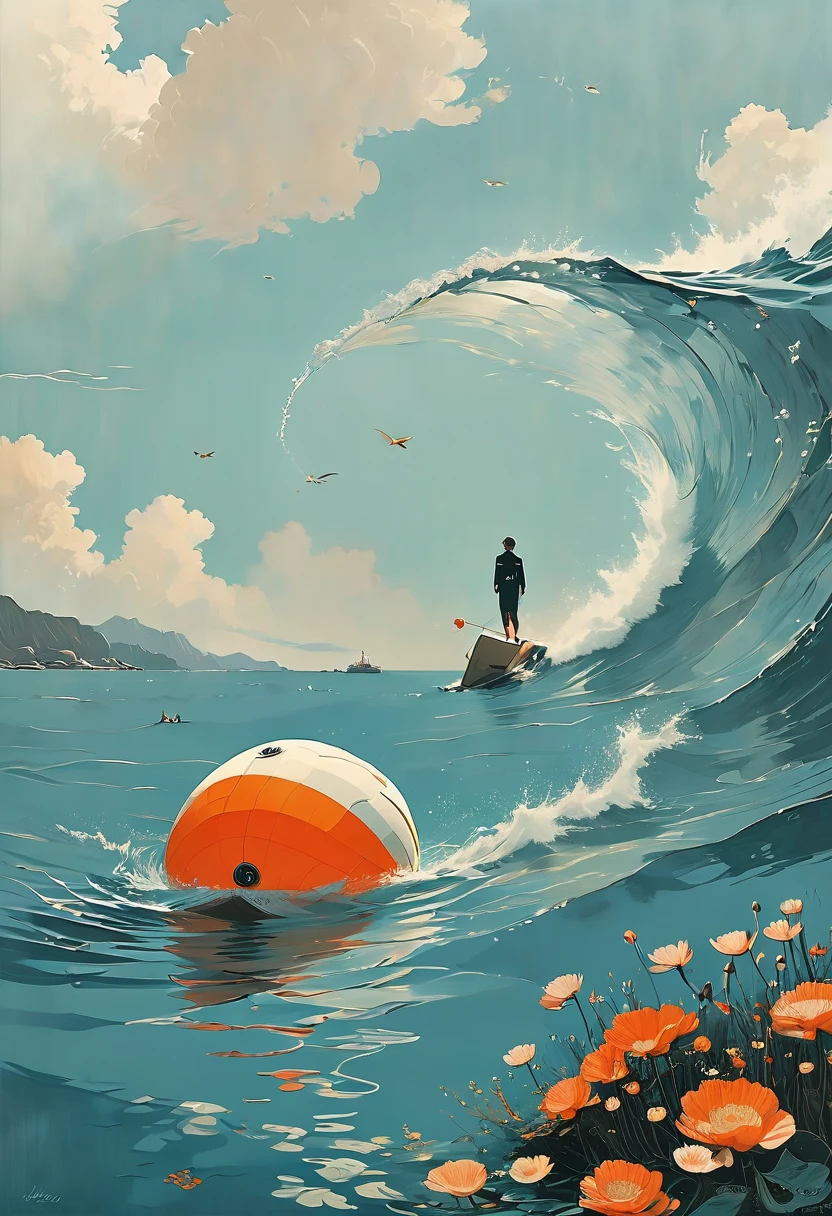 Diving, by Alessandro Gottardo, best quality, masterpiece, very ...
