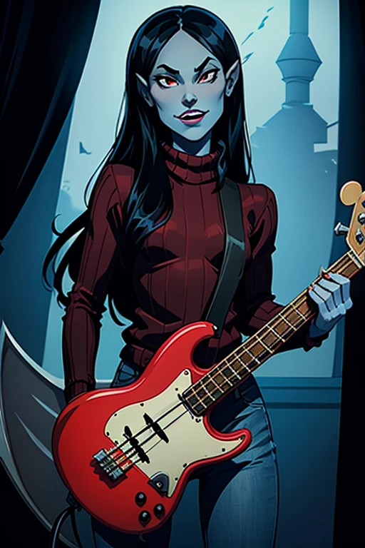 (masterpiece, ultra detailed) ((Marceline)), (adventure time character ...