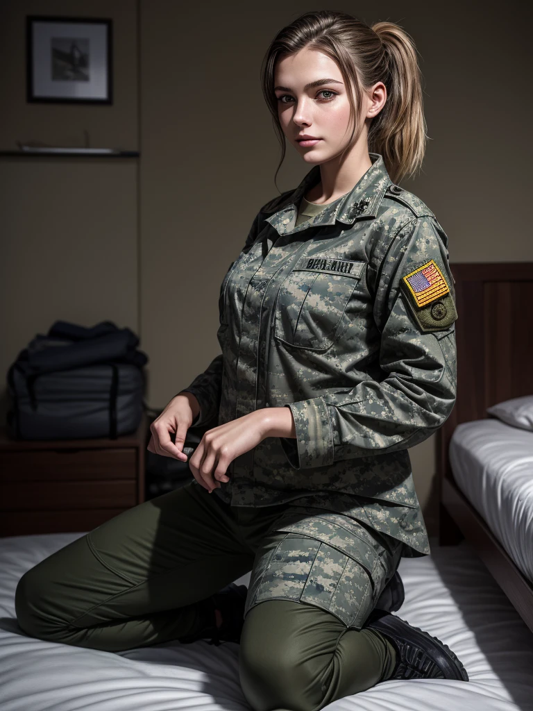 Masterpiece, a Russian 24 years old young female militray conscript at ...