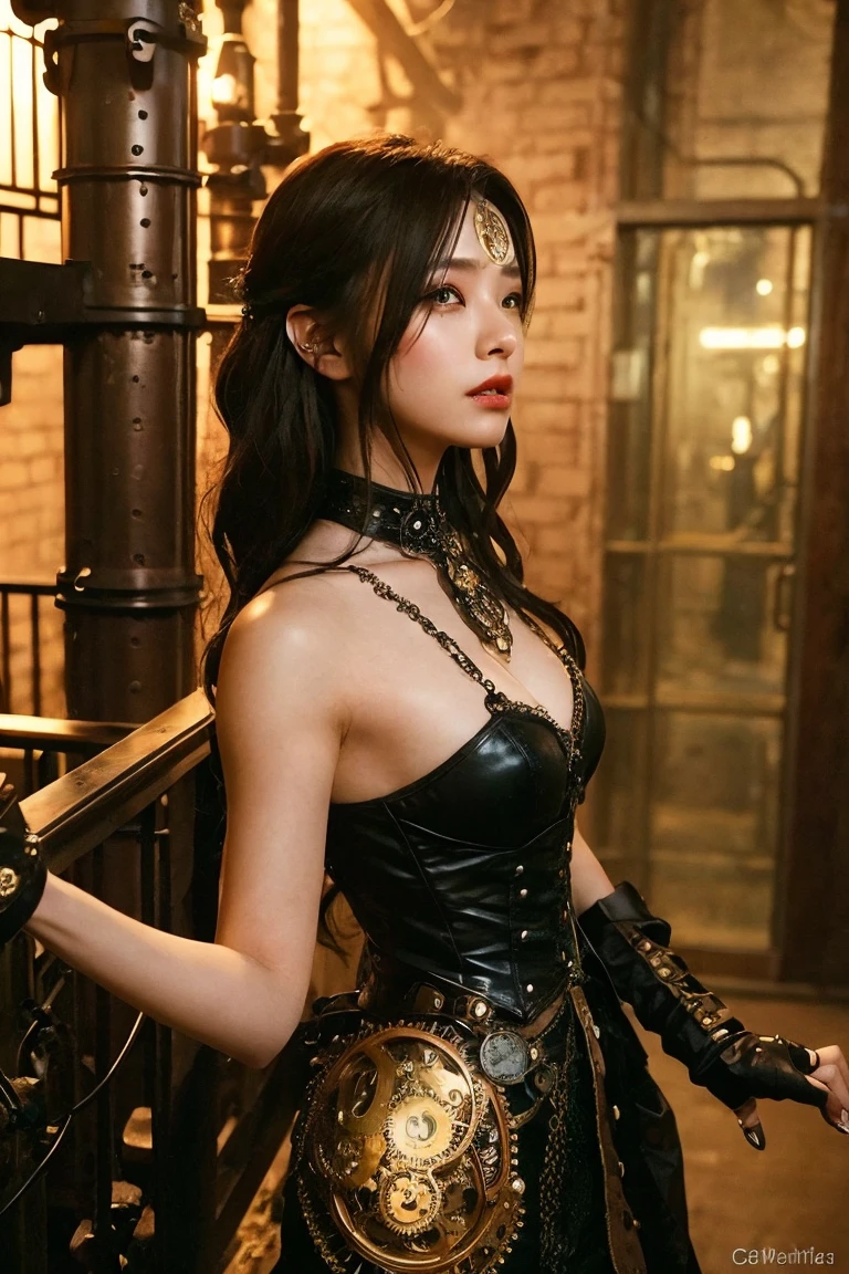 Steampunk, beautiful women, cinematic scenes.SF - SeaArt AI