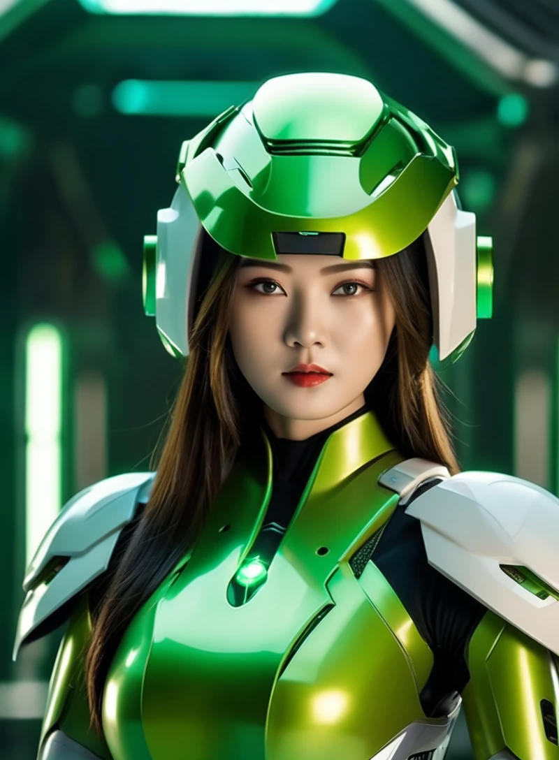 (masterpiece, best quality:1.5) 1 asian girl, closed mouth, cyborg ...