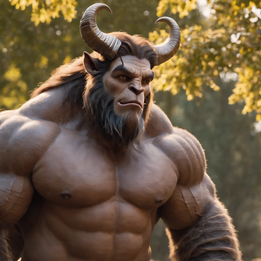 A photorealistic image of the Beast from the movie Beauty and the Beast ...