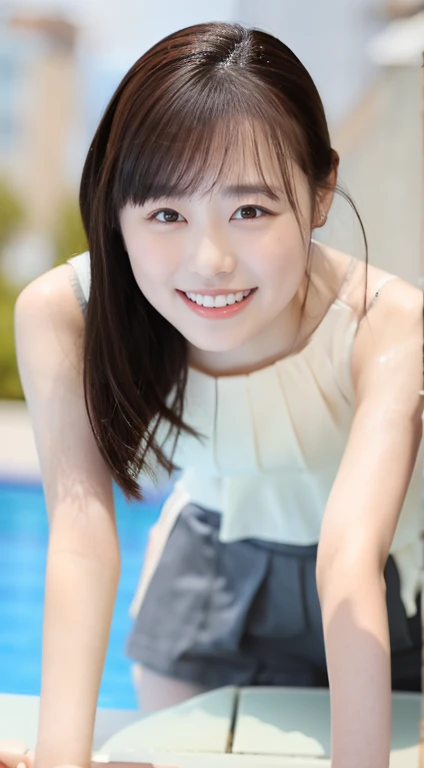 Beautiful, clear white skin、Full Body Shot、Beautifully detailed face ...