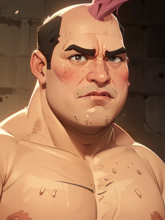 Greg, fat mid-50s overweight guy, dad-bod, slightly balding, dark eyes ...