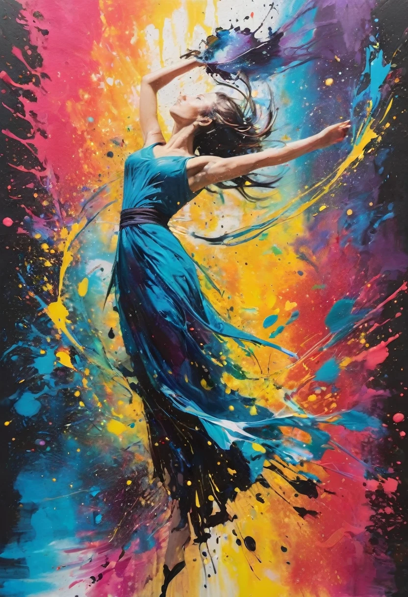 Scribble art，ink splatter，wild and unrestrained，splash ink painting ...