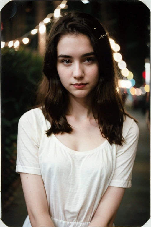 Polaroid photo, night photo, photo of 24 y.o beautiful woman - SeaArt AI