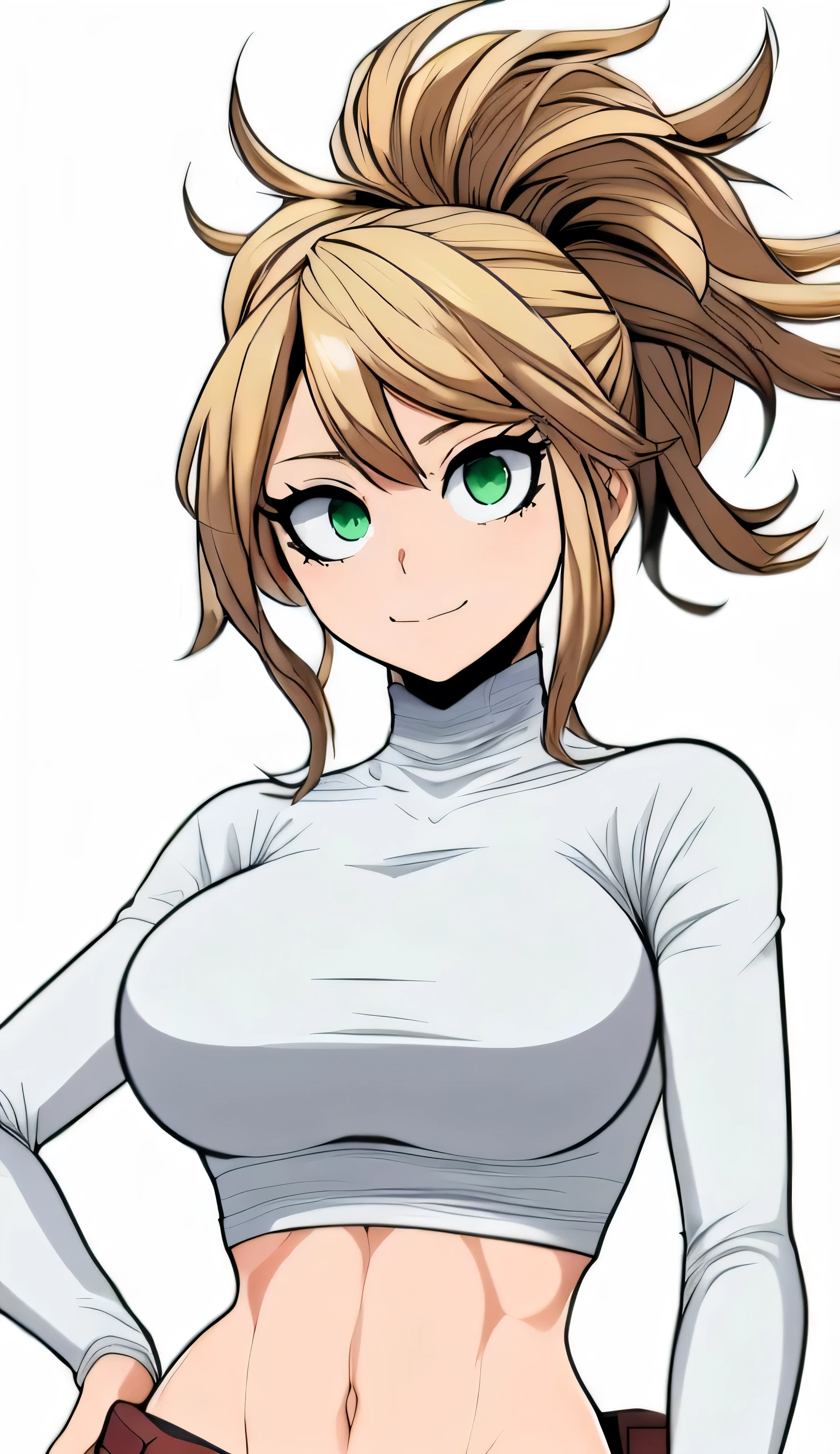 A woman with long hair and green eyes posing for a picture - SeaArt AI
