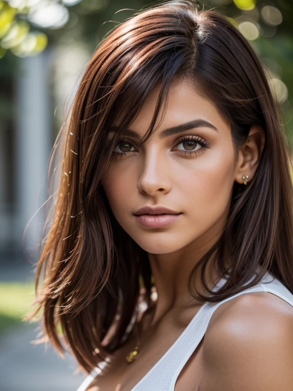 A Woman, 25 years, 1.75m high, wide pink hair, (((bright red hair ...