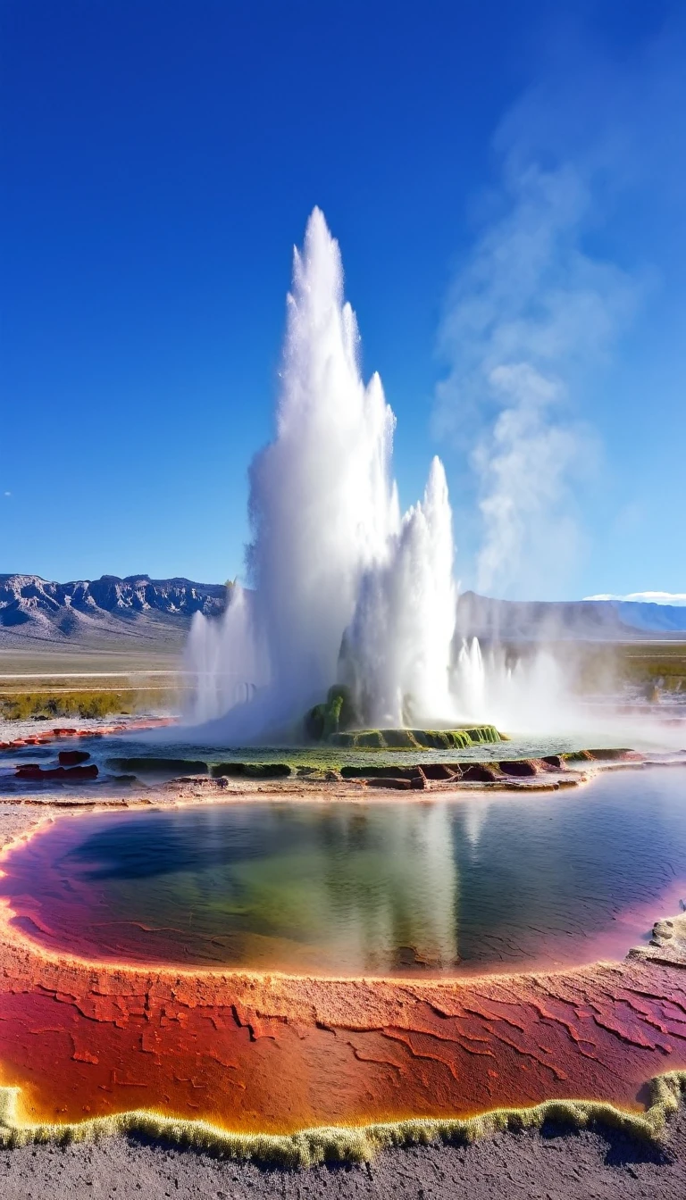 Fly geyser nevada - SeaArt AI