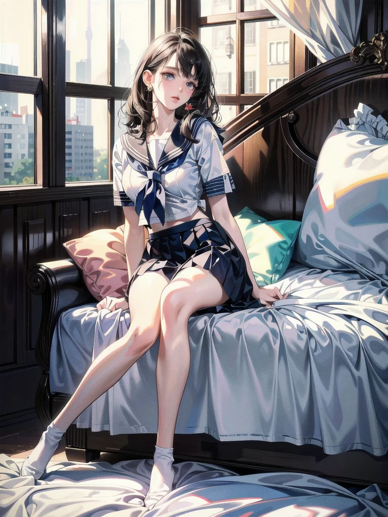 Sailor school_uniform, absurdres, RAW photo, extremely delicate and beautiful - SeaArt AI