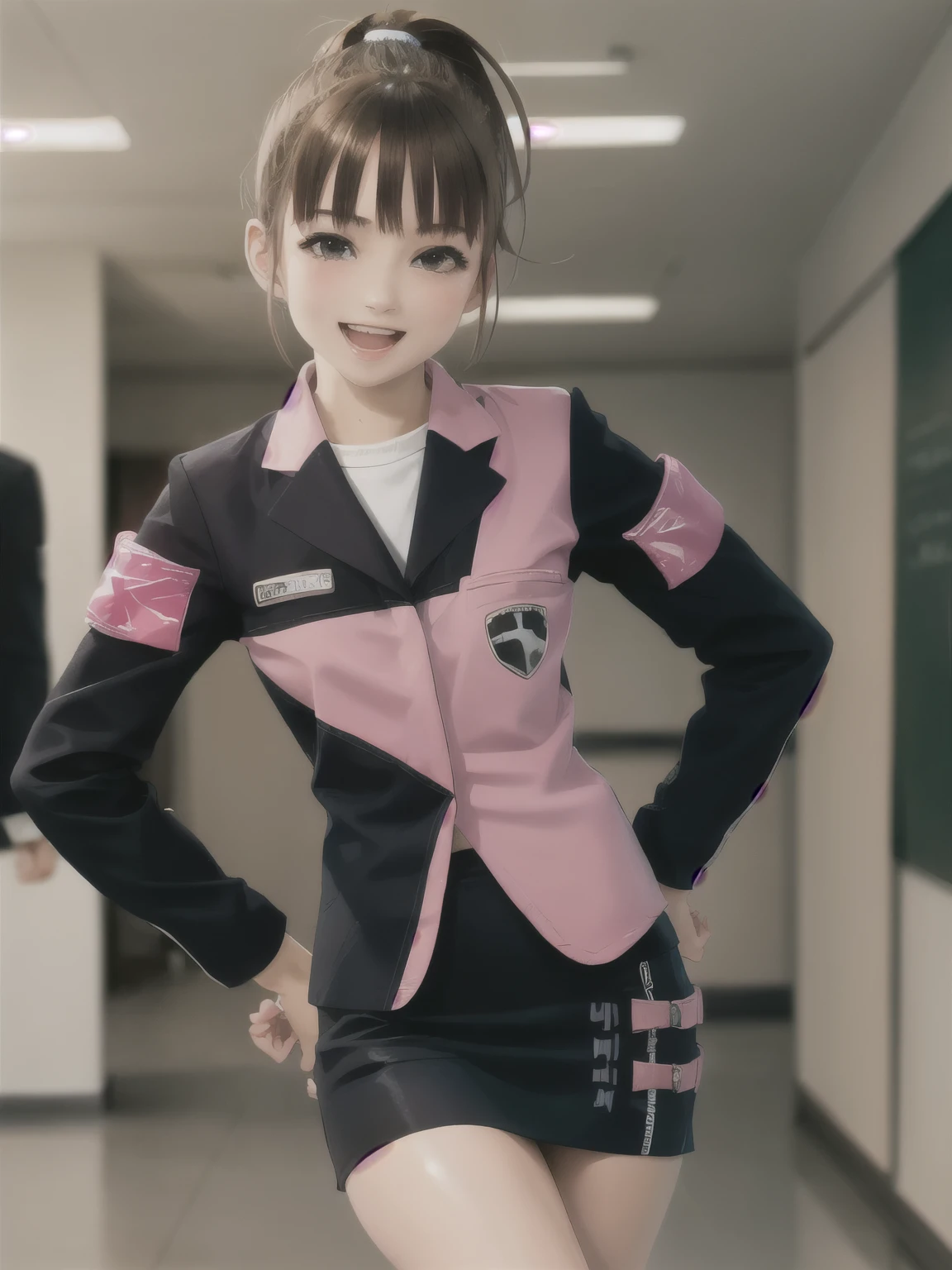 A close up of a person in a uniform posing for a picture - SeaArt AI