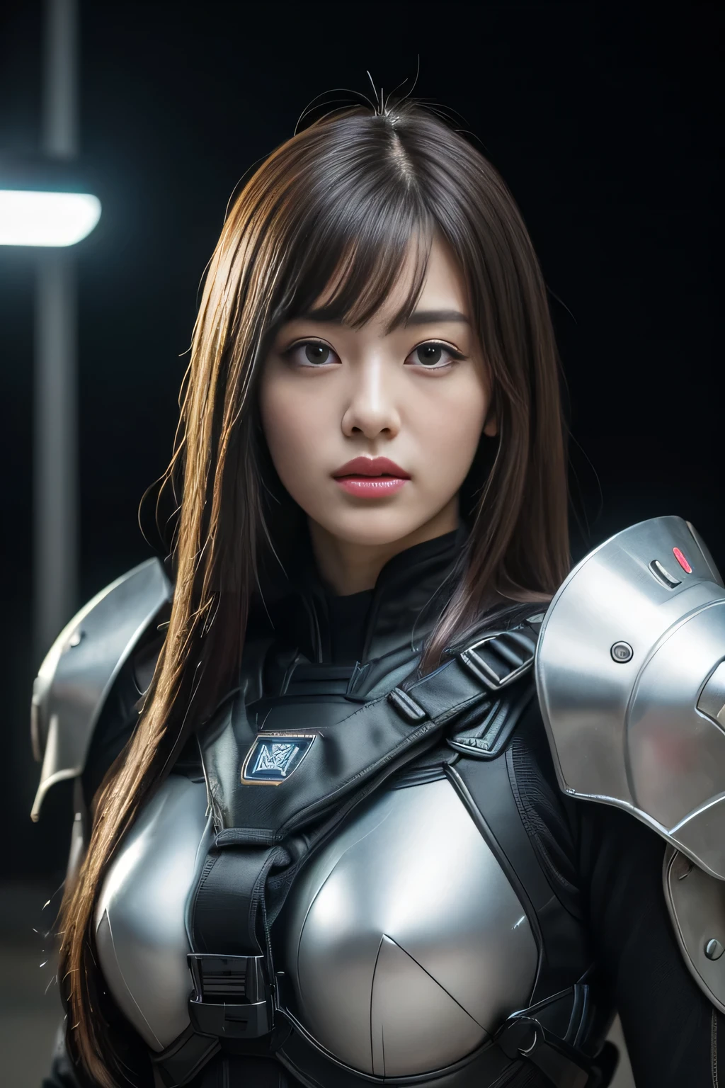 A woman in a futuristic suit posing for a picture - SeaArt AI