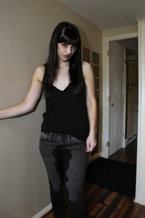 Photograph of an anorexic emaciated extremely skinny Oriental female ...