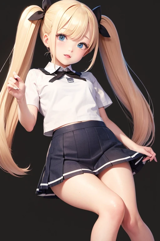 Mini Skirt Twin Tails Seaart Ai
