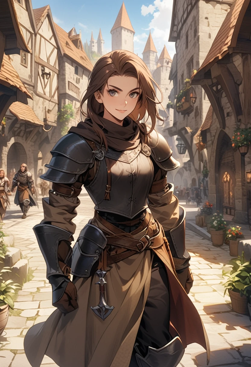 Medieval fantasy setting, medieval city, thief human race Mediterranean ...