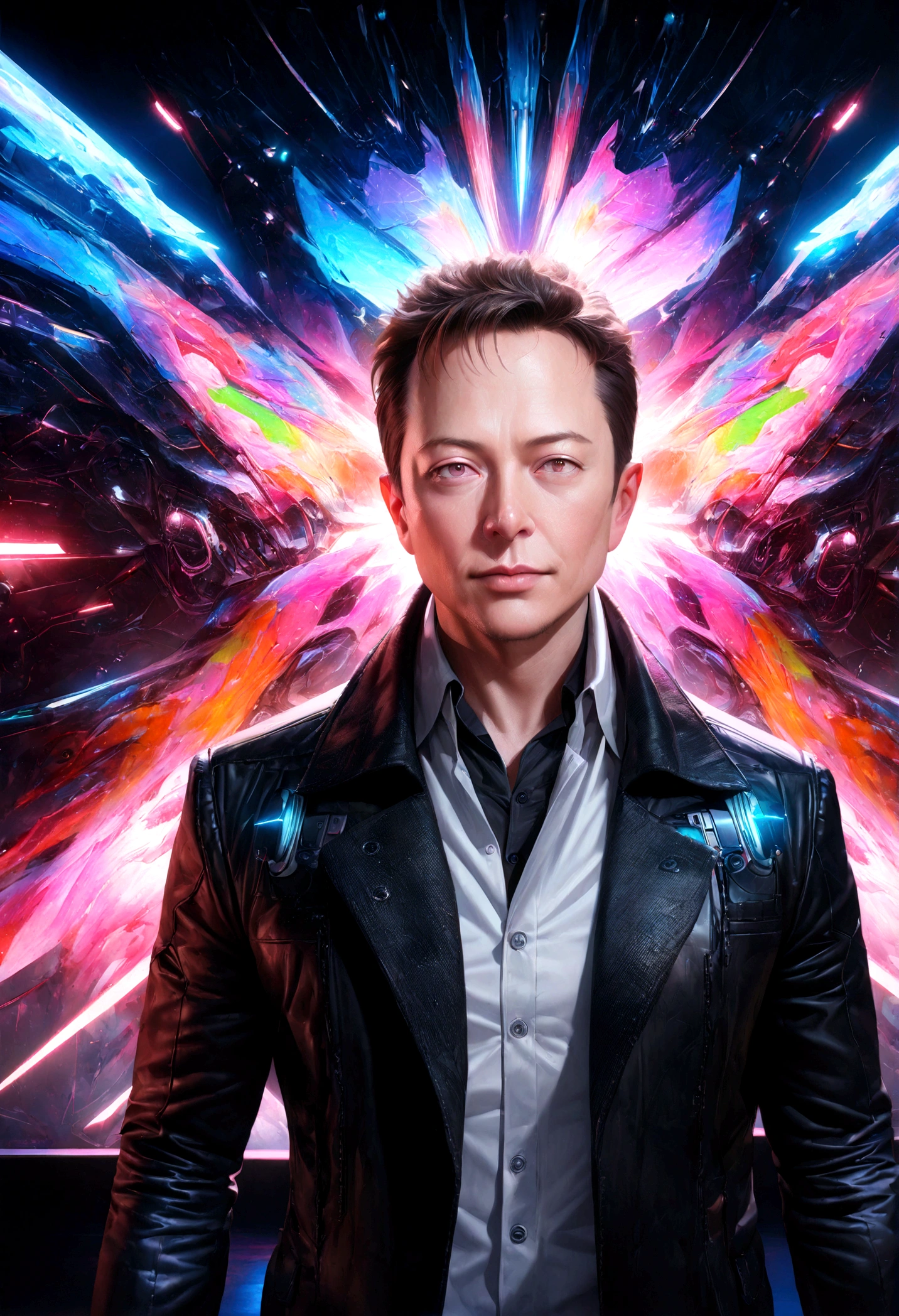 Elon musk, anime style, highly detailed, genius businessman, innovative ...