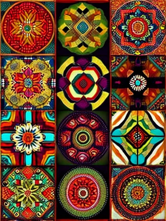 Ethnic colors - SeaArt AI