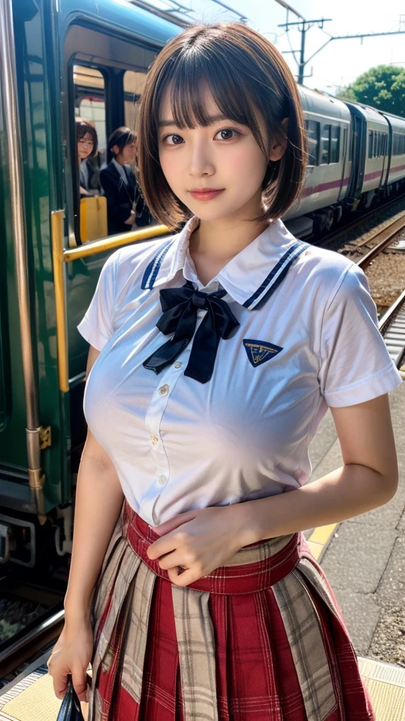 (masterpiece:1.2, highest quality), bokeh, 1 high school girl - SeaArt AI