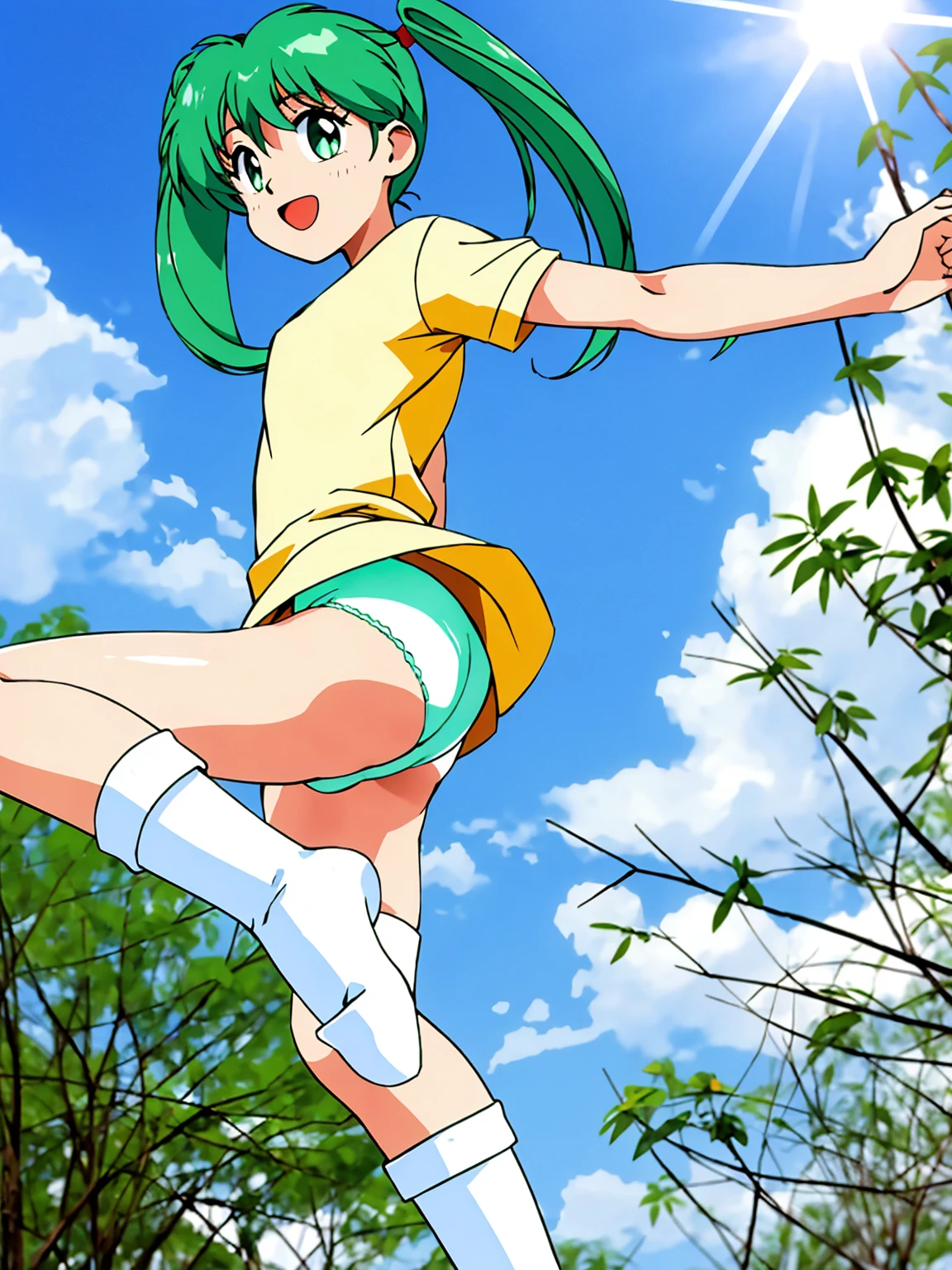 Masterpiece, highest quality, alone, One Girl, Outdoor, Sweet Mint - SeaArt AI