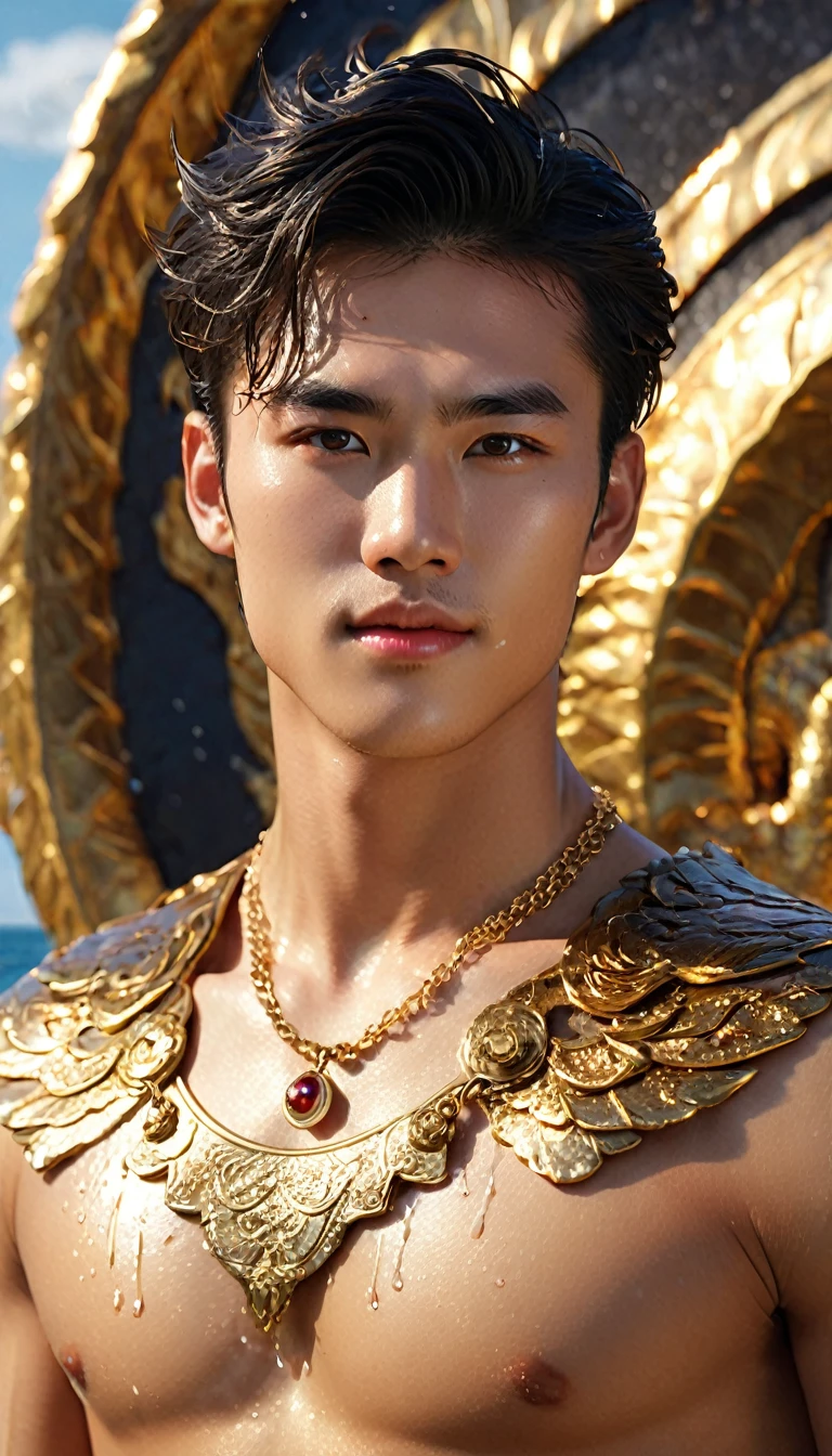 Very handsome guy; Age: from 18-20 years old; skin: tanned, healthy ...