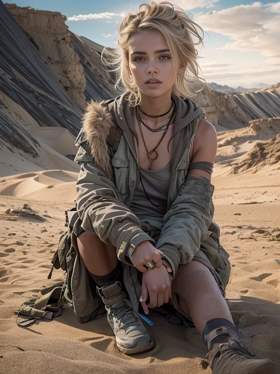 PLEASE fix image, Masterpiece, Transitioning to a desert landscape at ...