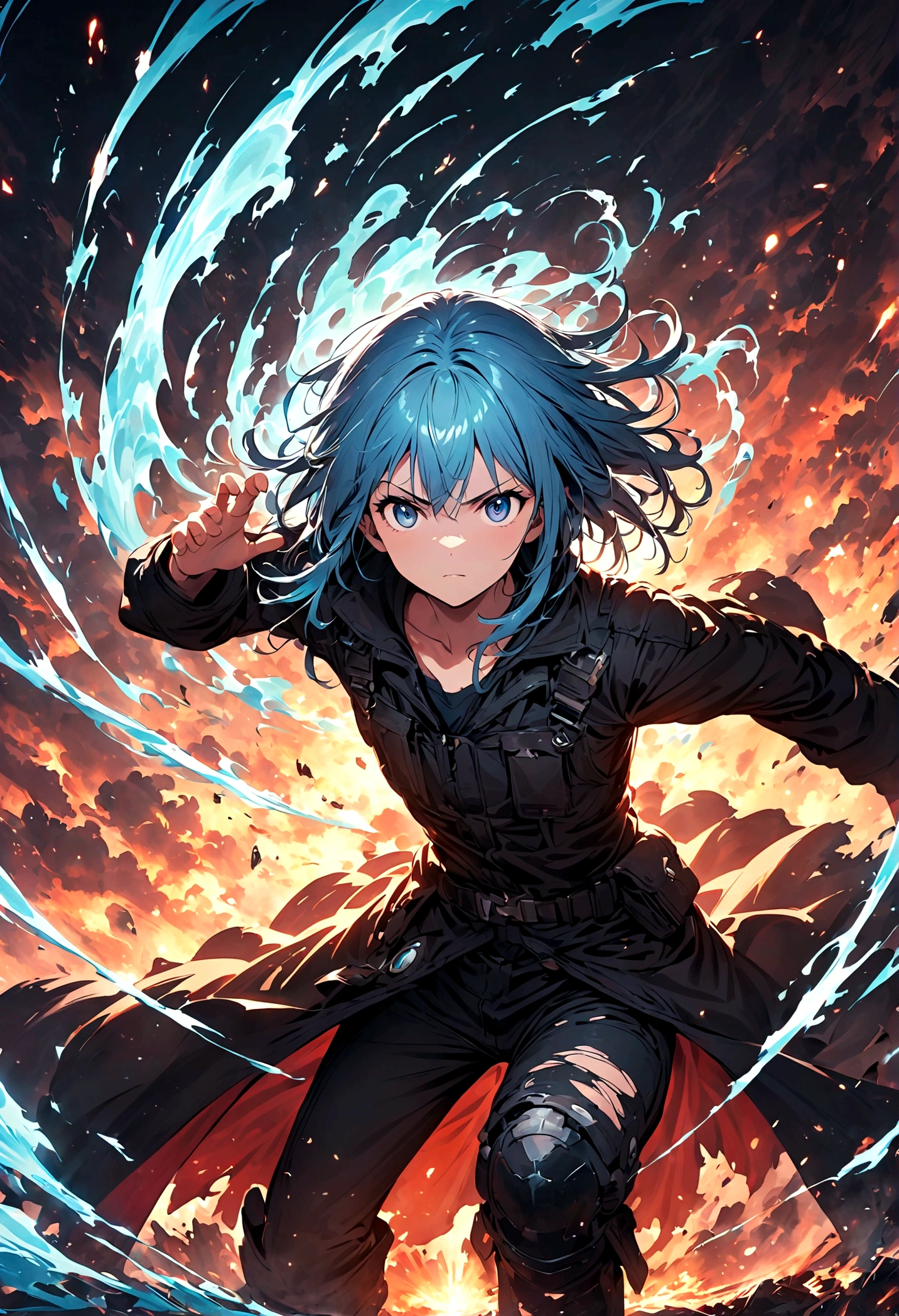 Rimuru tempest,Create an action-packed battle scene featuring rimuru ...